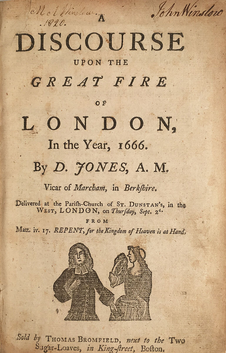 A Discourse Upon the Great Fire of London, in the Year, 1666 | D. Jones