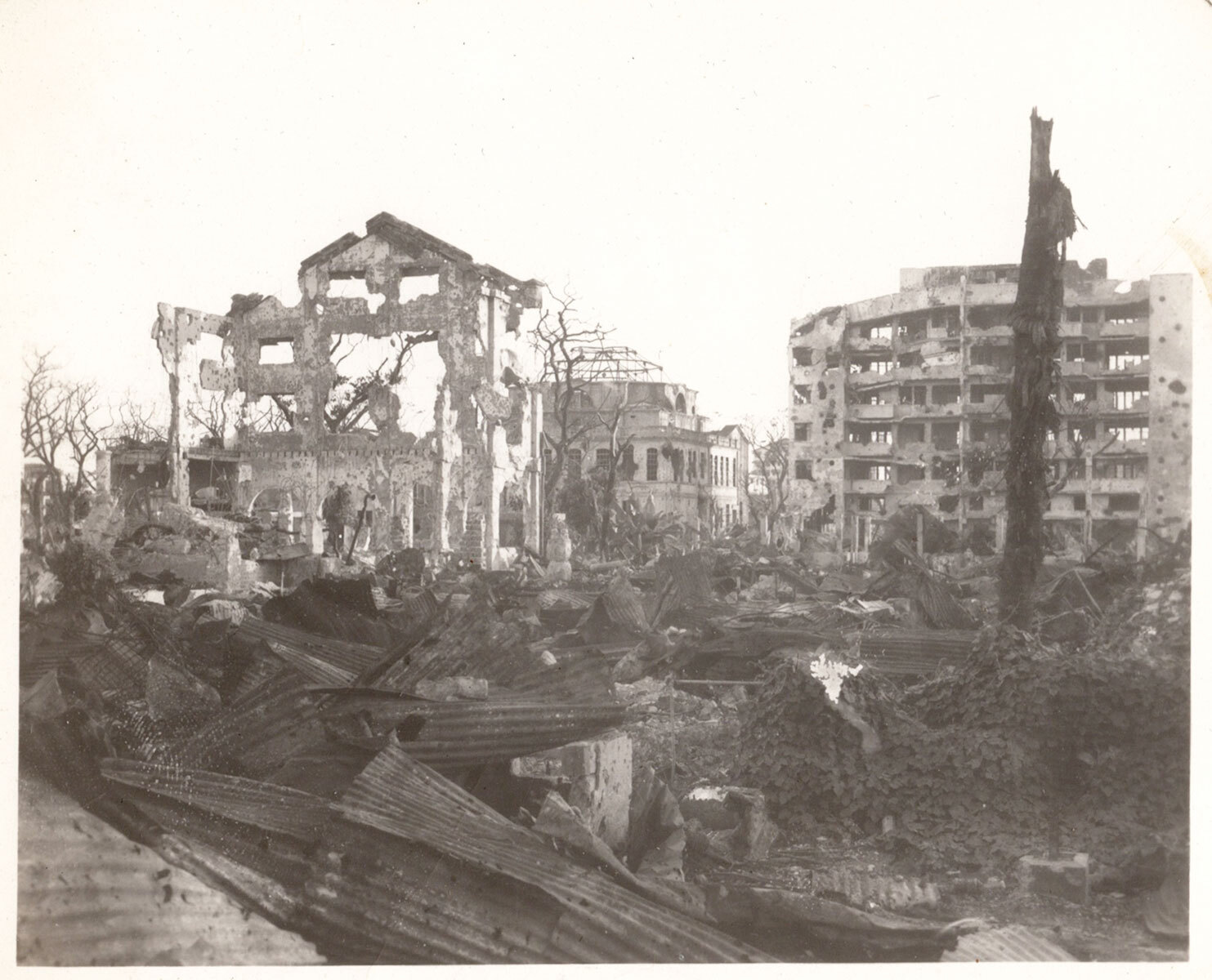 A photo album documenting the destruction of Manila during World War II.